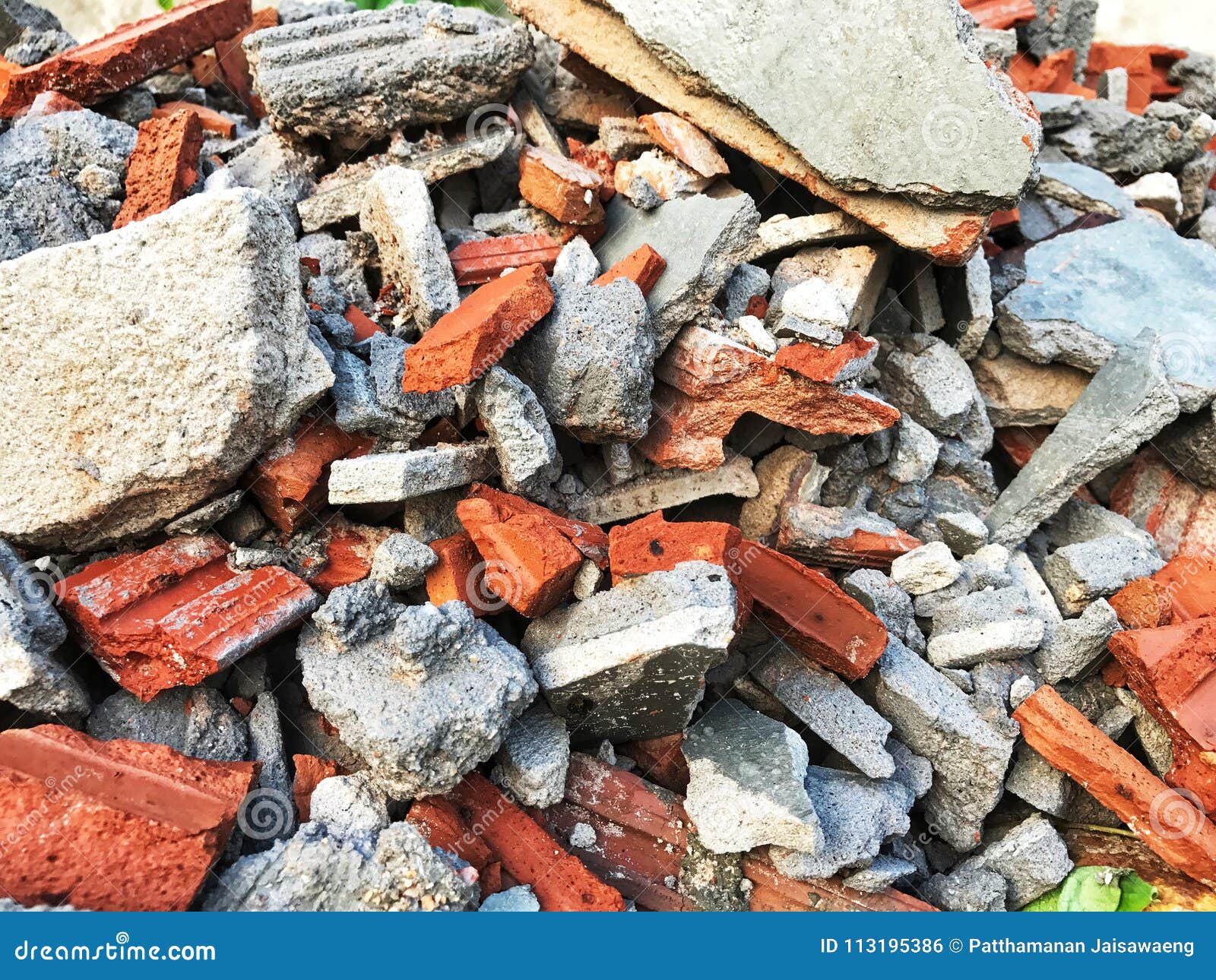 Construction Waste of the House Under Construction Stock Photo - Image ...