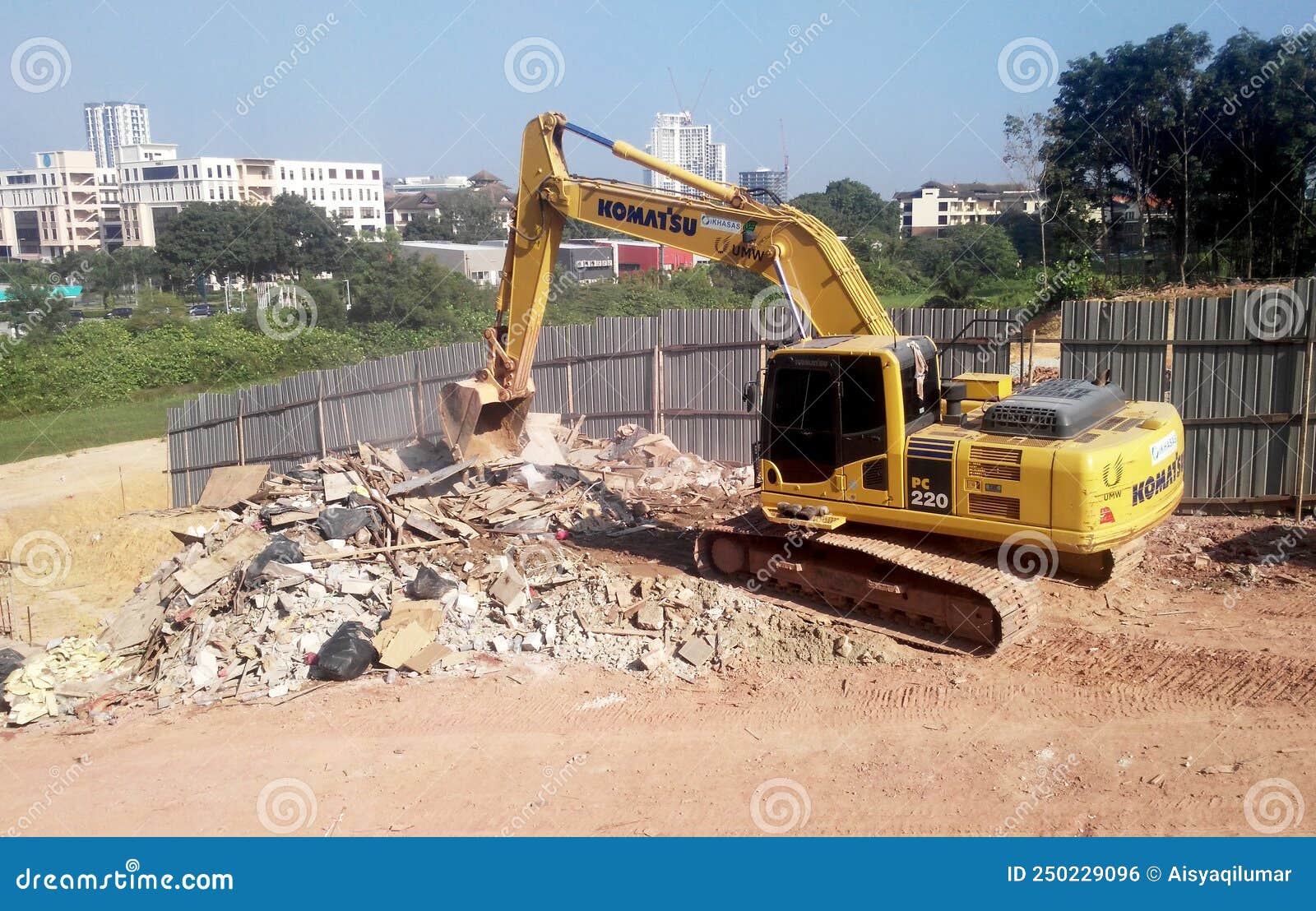 Construction Waste Pile at Construction Site. Editorial Photo - Image ...