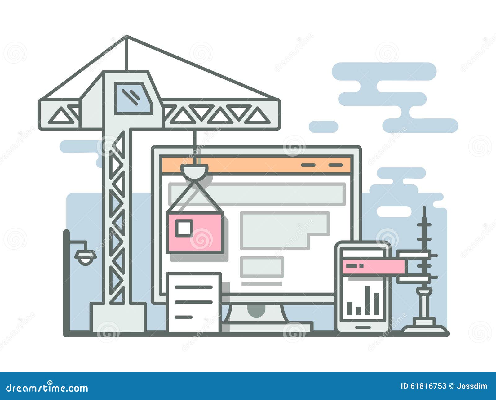 Build Flat Professional Tool Concept, Man Woman People At Repair Work ...