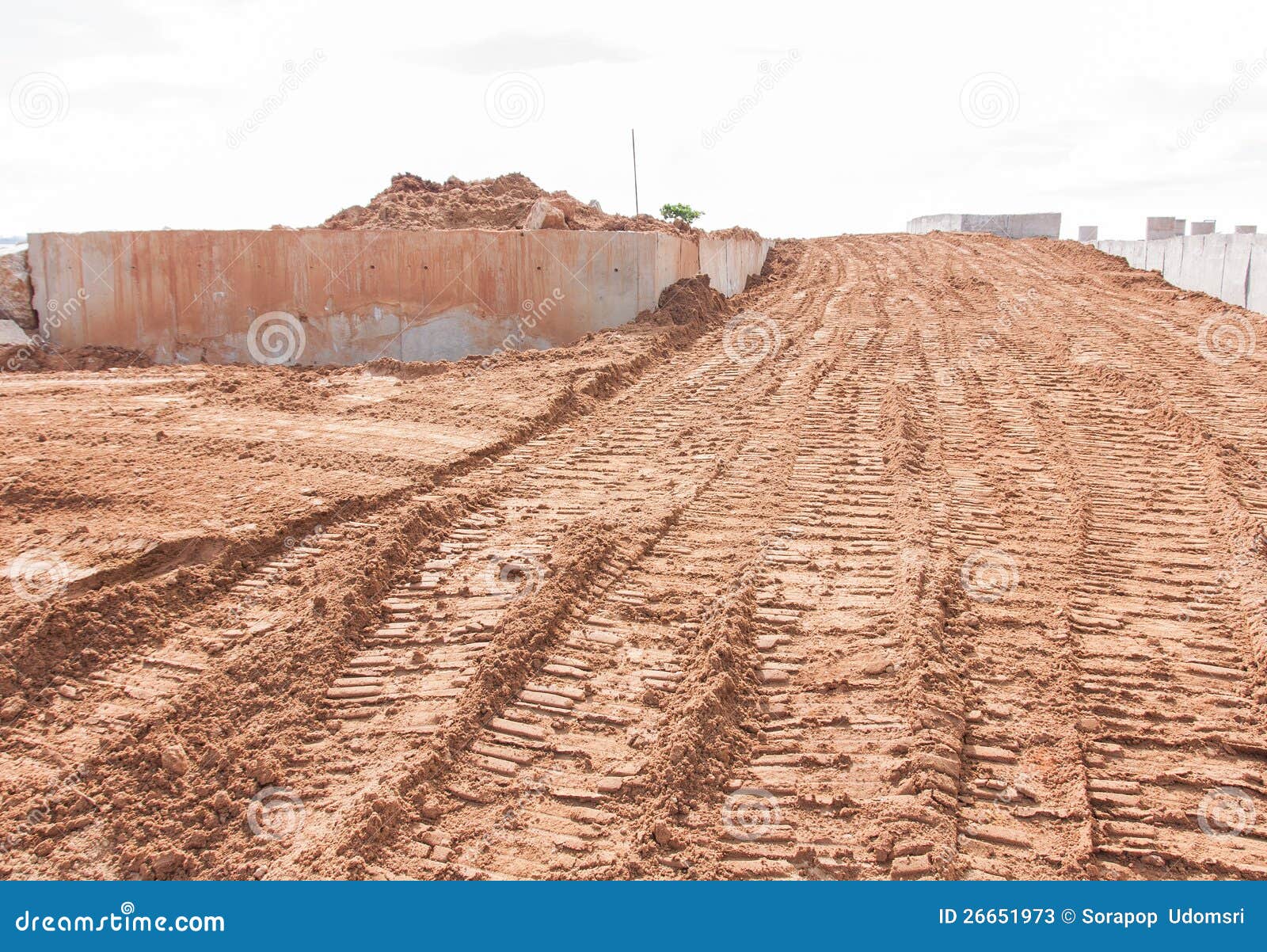 Construction and Wheel Tracks Stock Image - Image of structure, shape ...