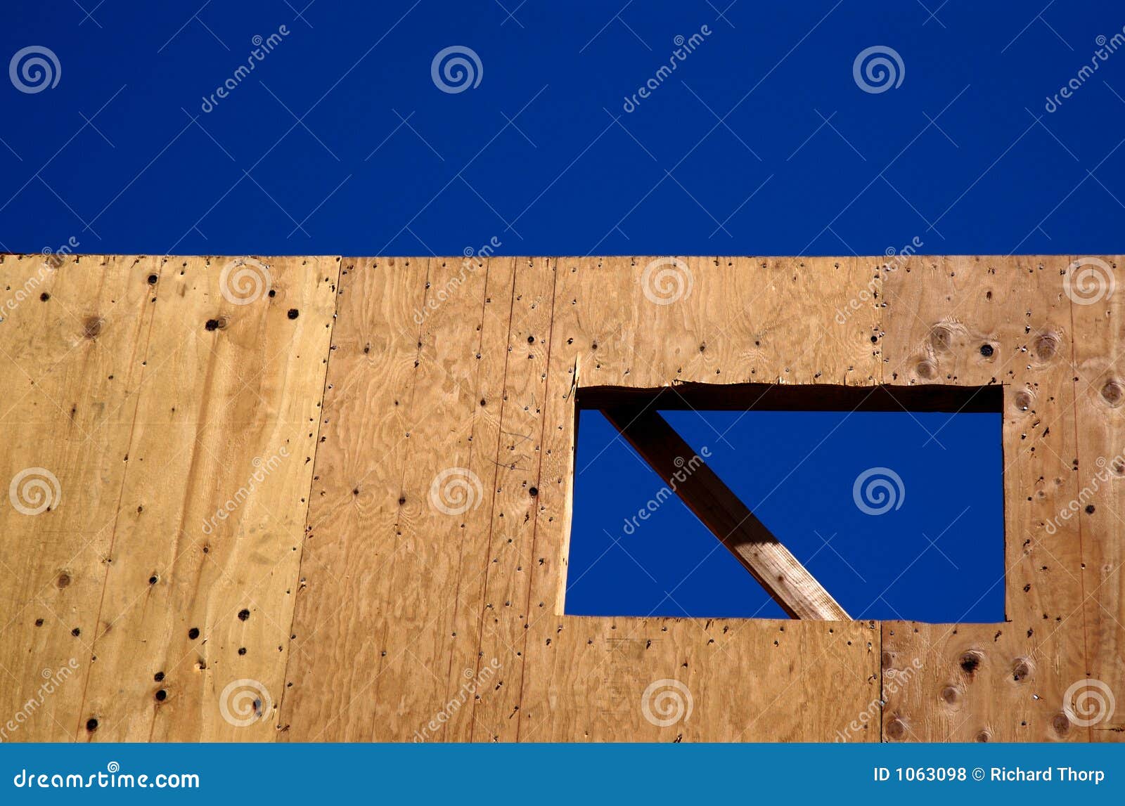 Construction: Window Opening Stock Photo - Image of potential, build ...