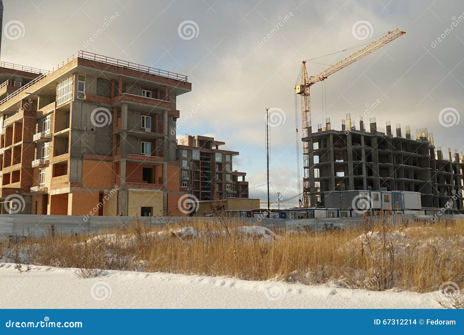 Construction stock photo. Image of scaffolding, architecture - 67312214