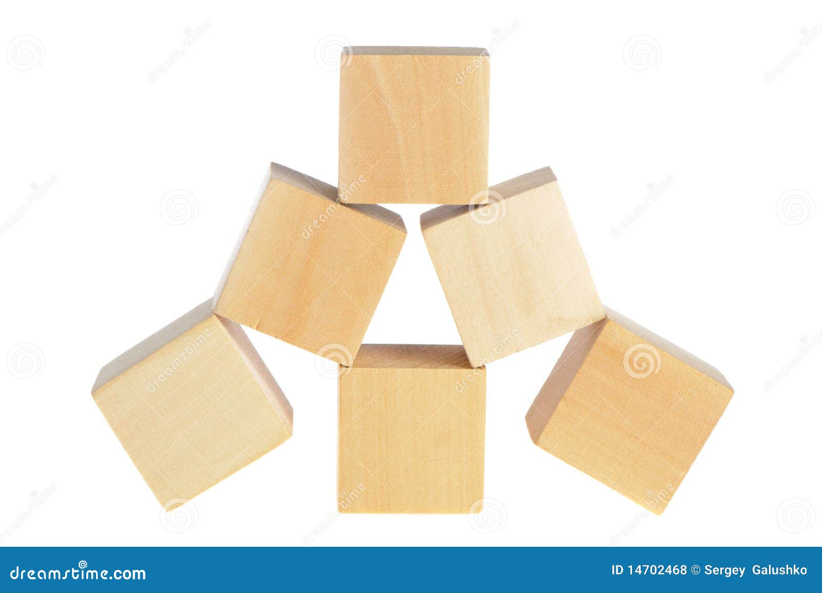 Construction from Wooden Cubes Stock Photo - Image of high, cubes: 14702468