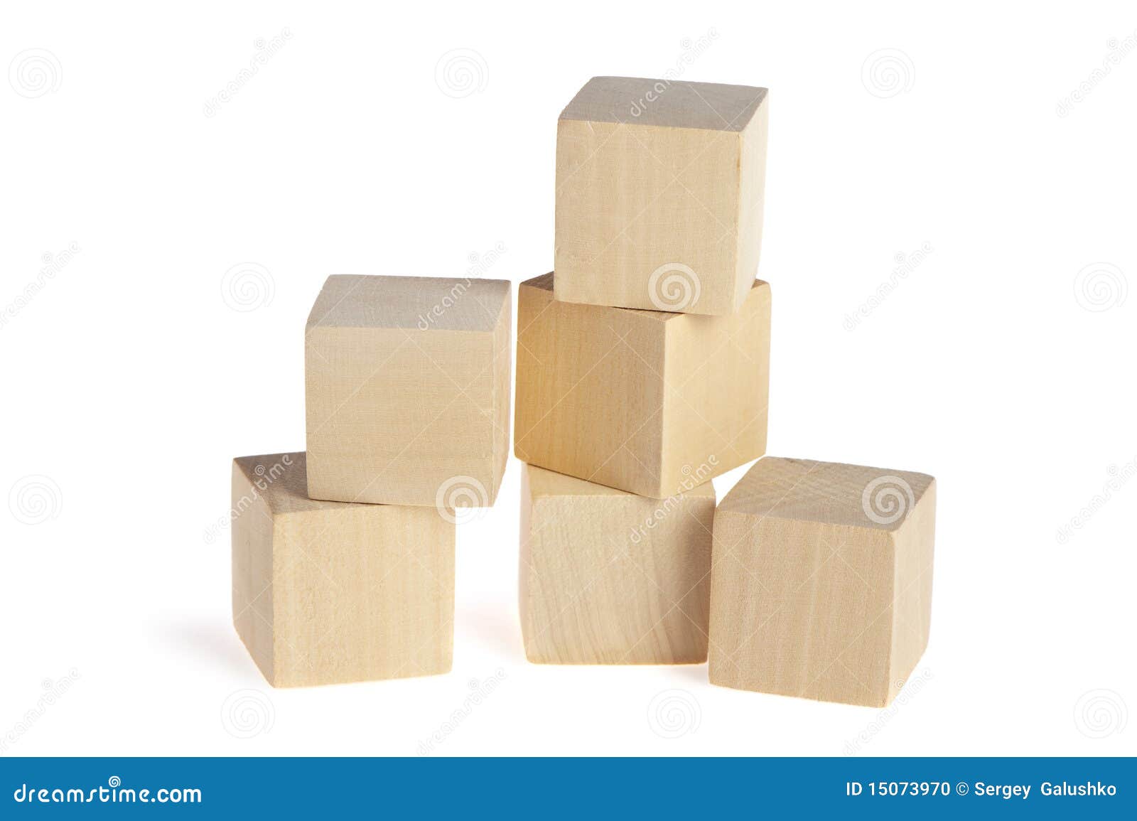 Construction from Wooden Cubes Stock Photo - Image of ideas, logic ...