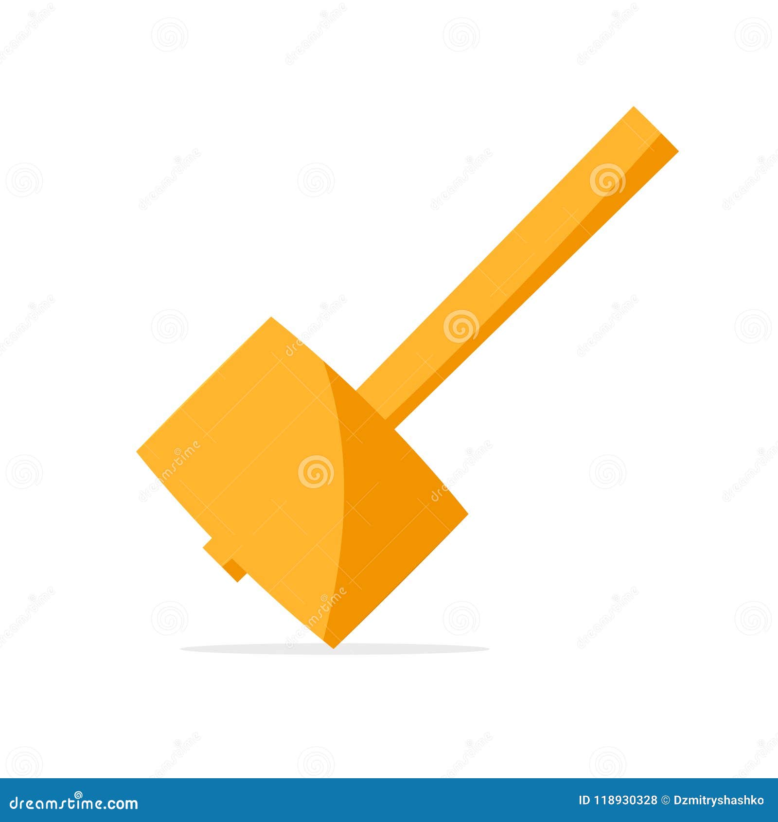 Wooden Mallet Isolated Illustration | CartoonDealer.com #108213372