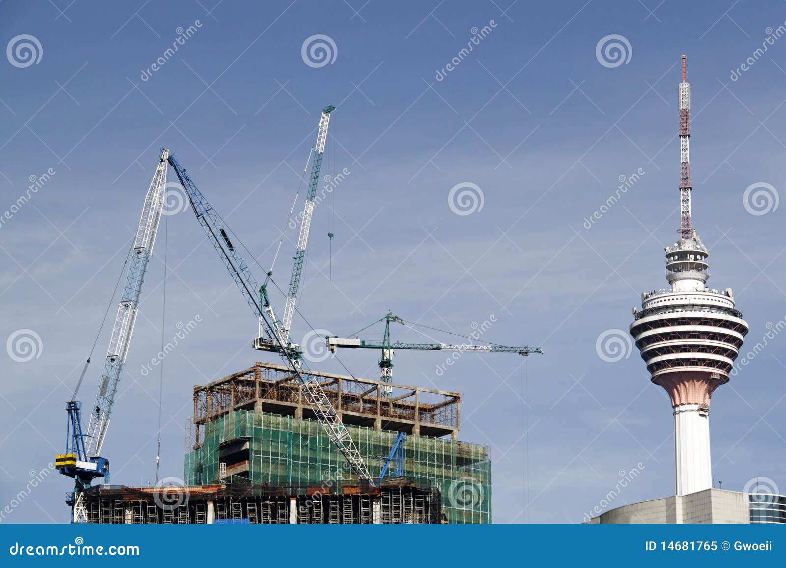 Construction work stock image. Image of upward, tower - 14681765