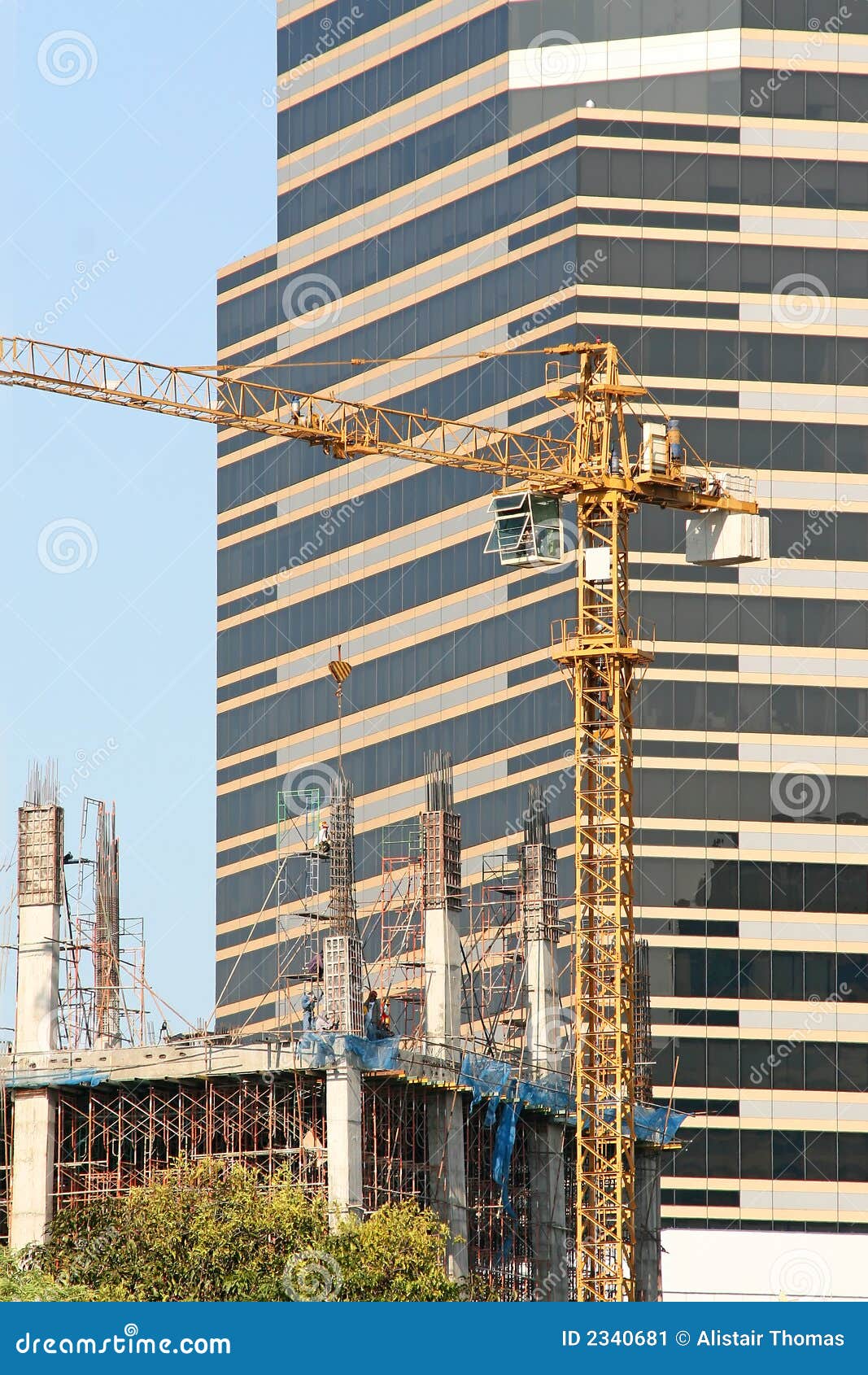 Construction work stock image. Image of downtown, buildings - 2340681