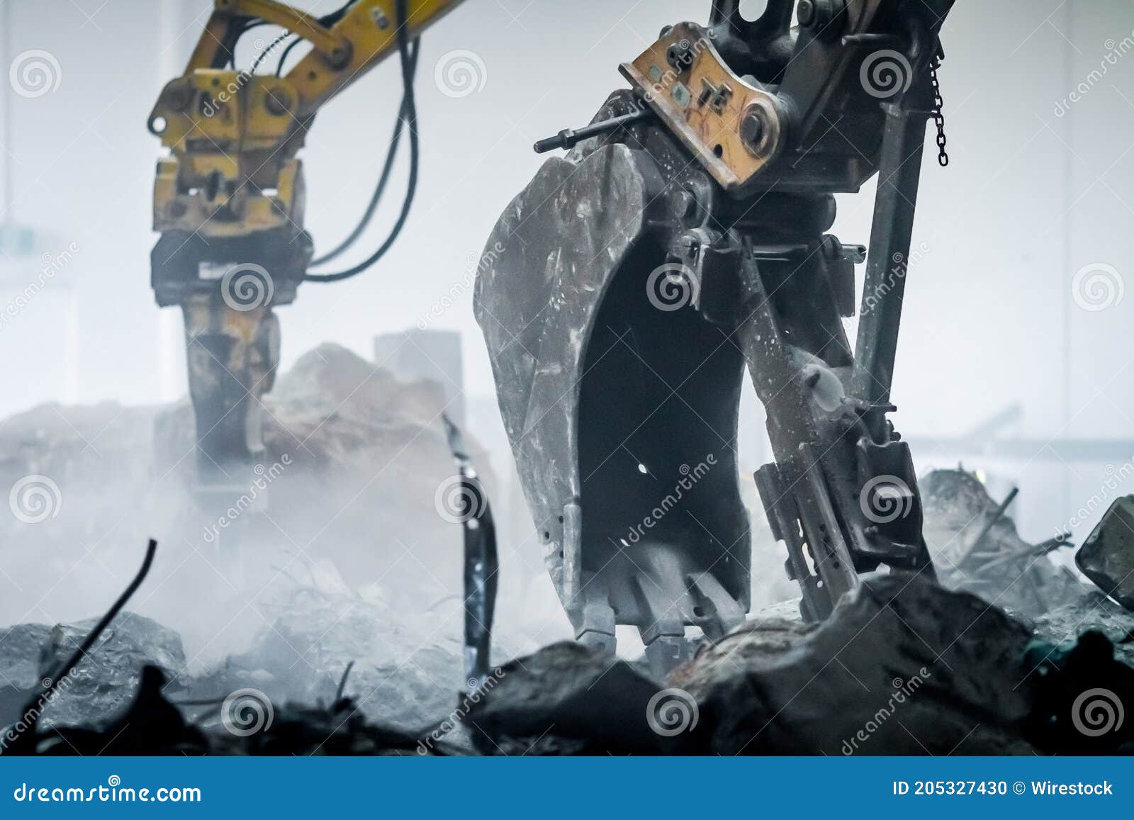 Construction Work in a Building in Progress Stock Photo - Image of ...