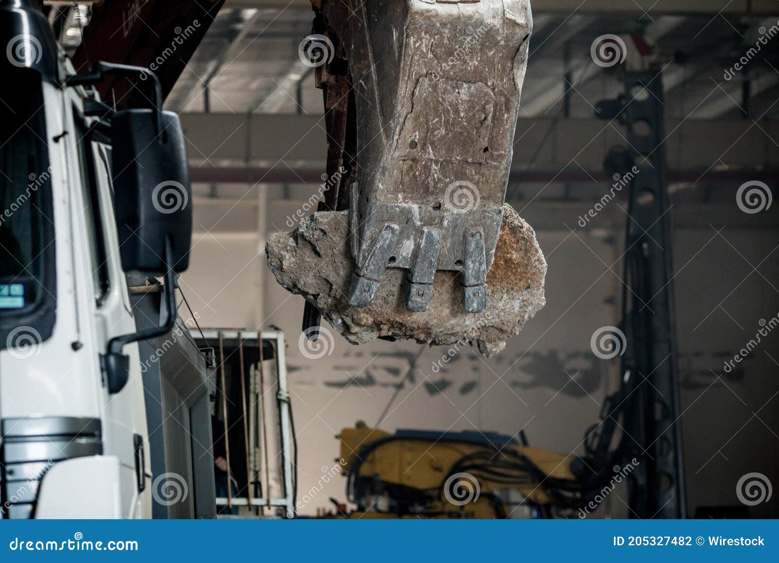 Construction Work in a Building in Progress Stock Photo - Image of ...