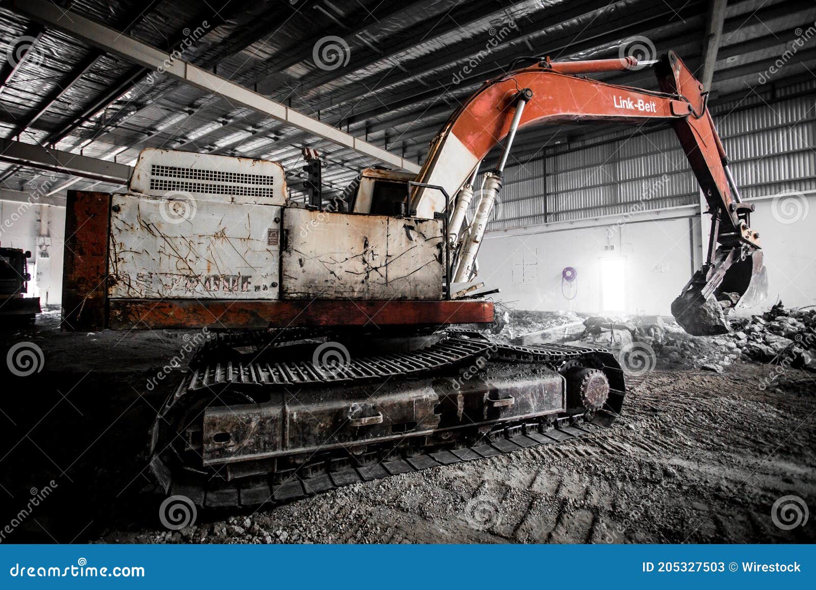 Construction Work in a Building in Progress Stock Image - Image of ...