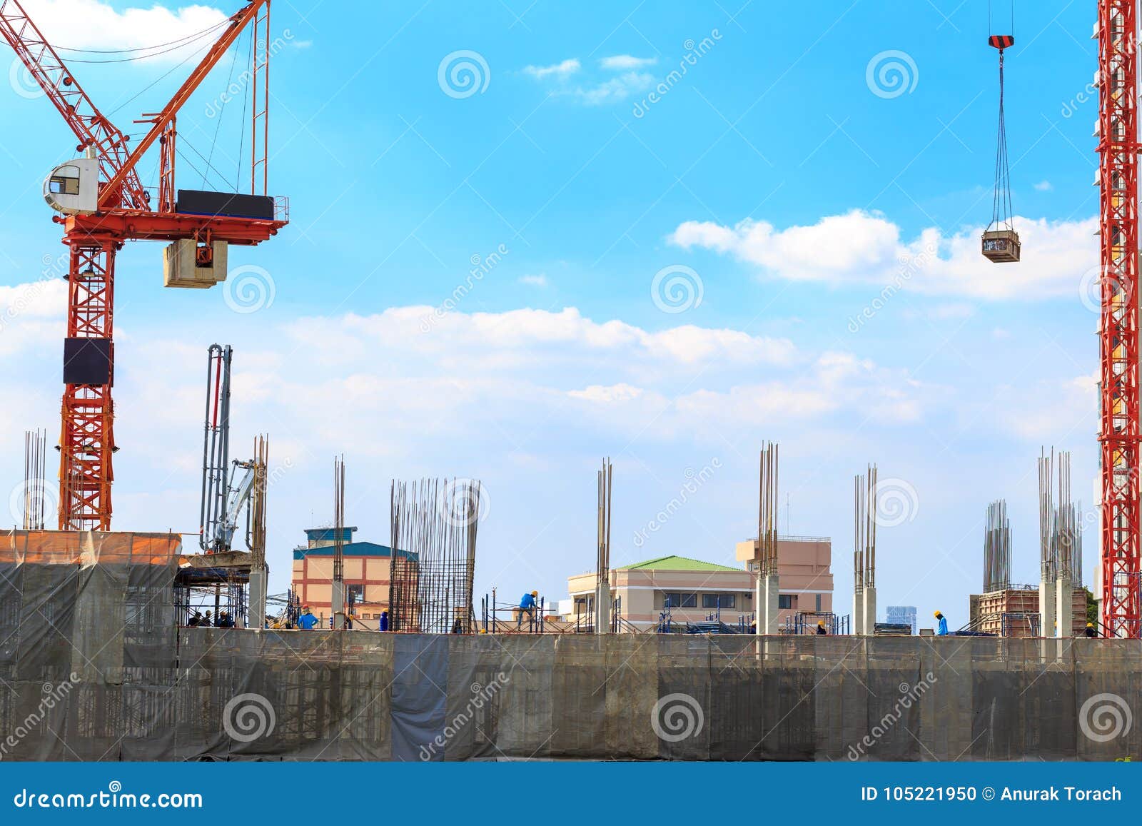 Construction Work in the City Stock Photo - Image of home, construction ...