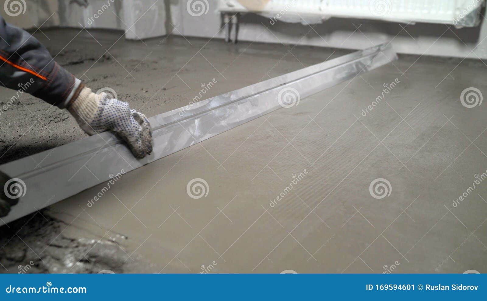 The Process of Leveling Floors in the Apartment with a Solution ...