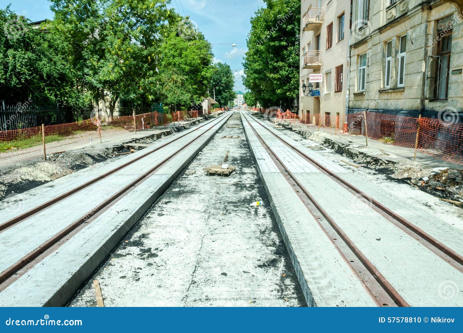 Construction Work on the Construction of New Roads and Laying of Tram ...