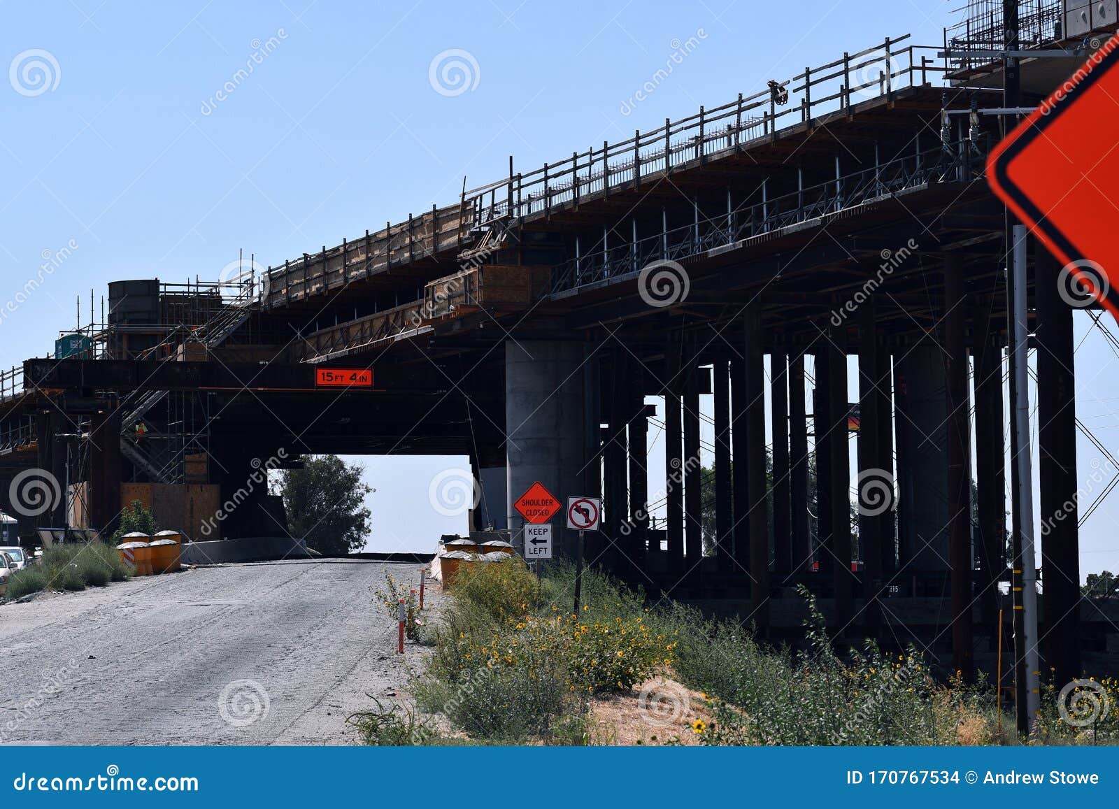 Construction Work on High-speed Rail Stock Photo - Image of transport ...