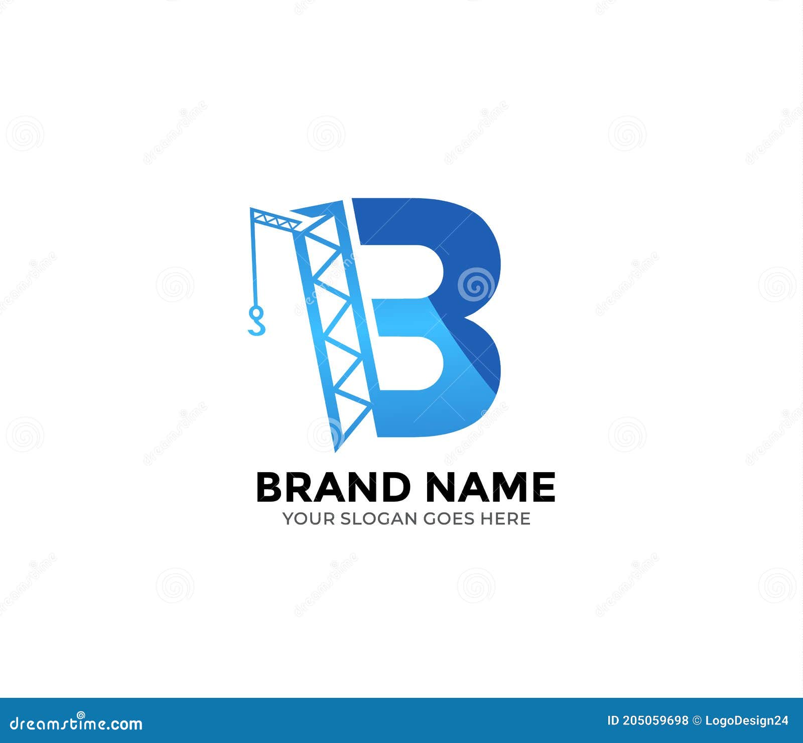 B Construction Logo Design Concept Stock Vector - Illustration of land ...