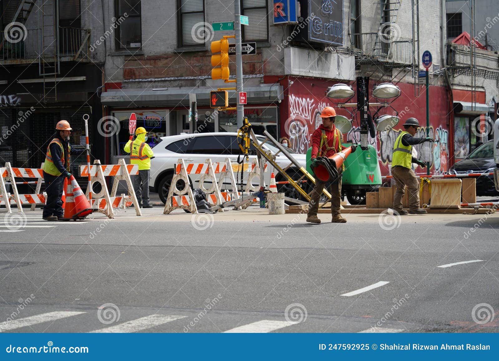 Construction Work On The Installation Of A Wind Power Plant. High ...