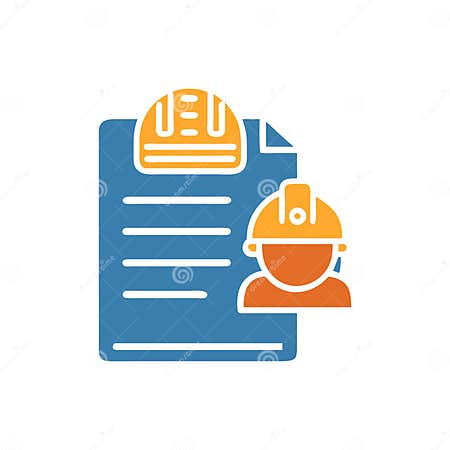 Construction Work Order Icon for Operational Planning Stock ...