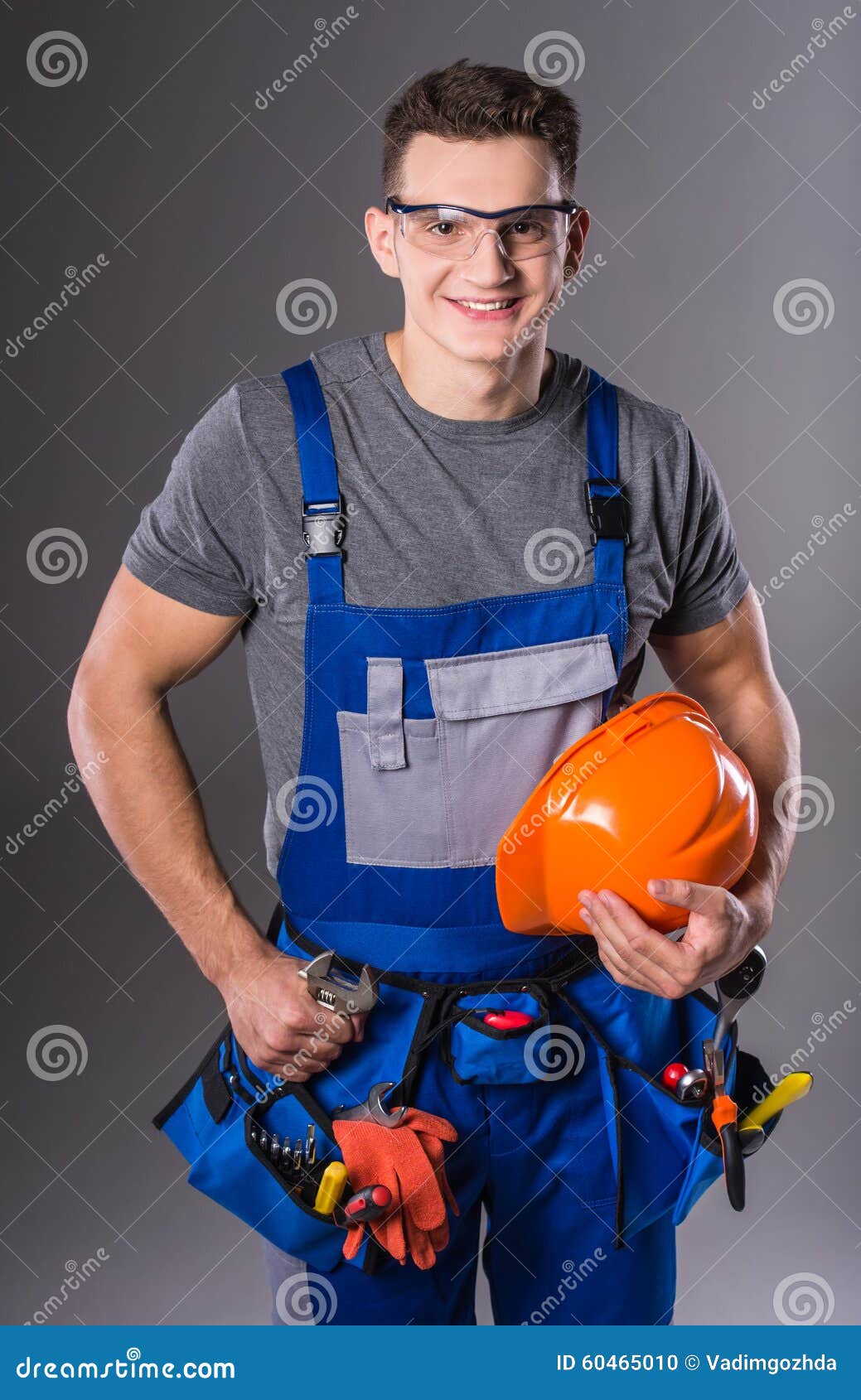 Construction work stock photo. Image of contractor, builder - 60465010