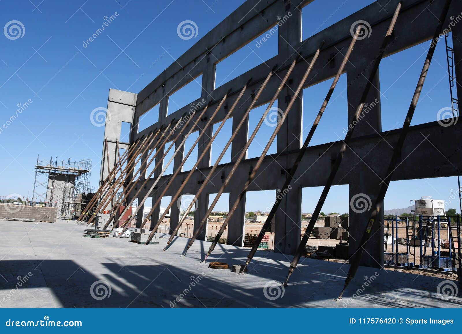 Construction Work in Process. Editorial Image - Image of commercial ...