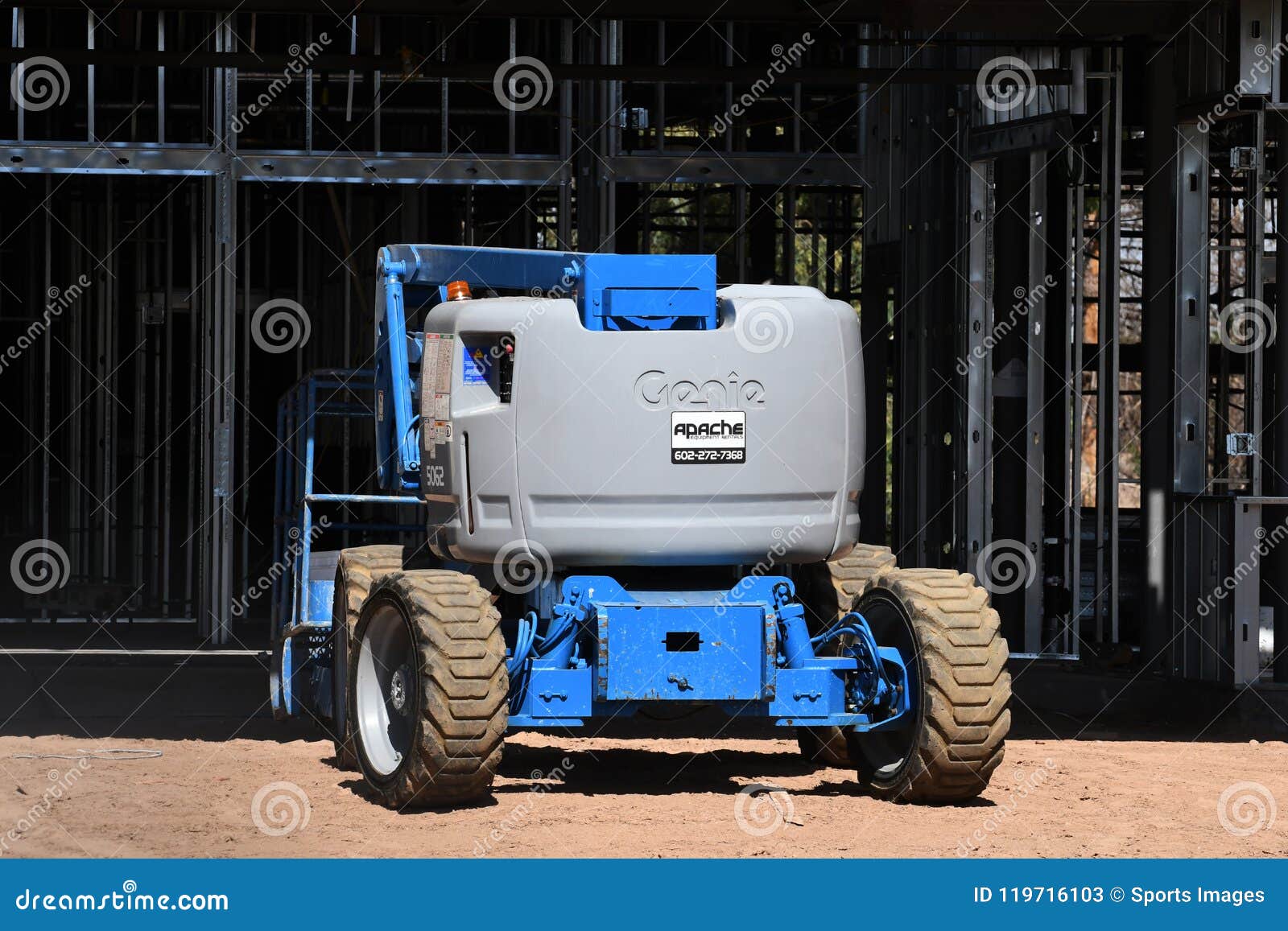 Construction Work in Process. Editorial Stock Photo - Image of frame ...