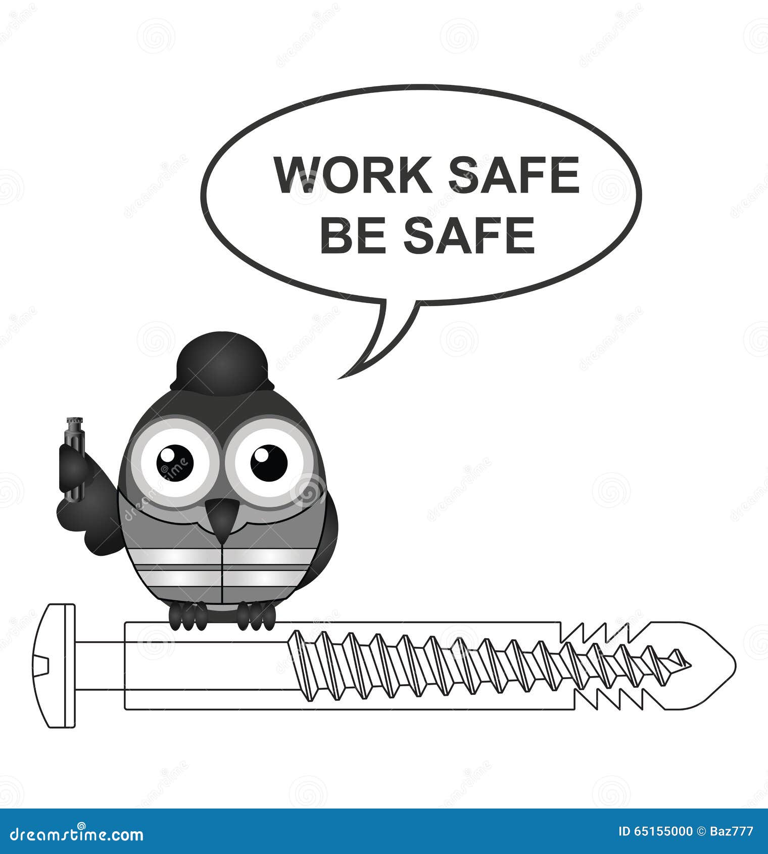 Construction work safe stock vector. Illustration of equipment - 65155000