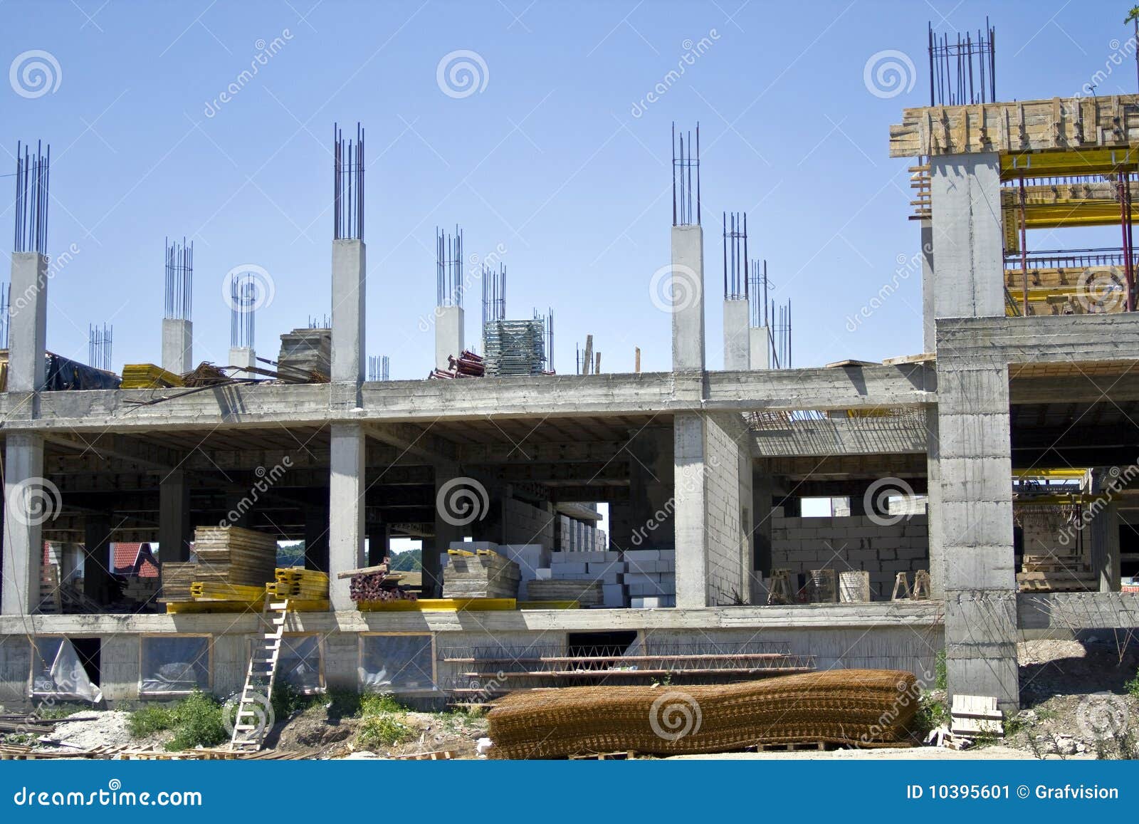 Construction work site stock image. Image of building - 10395601