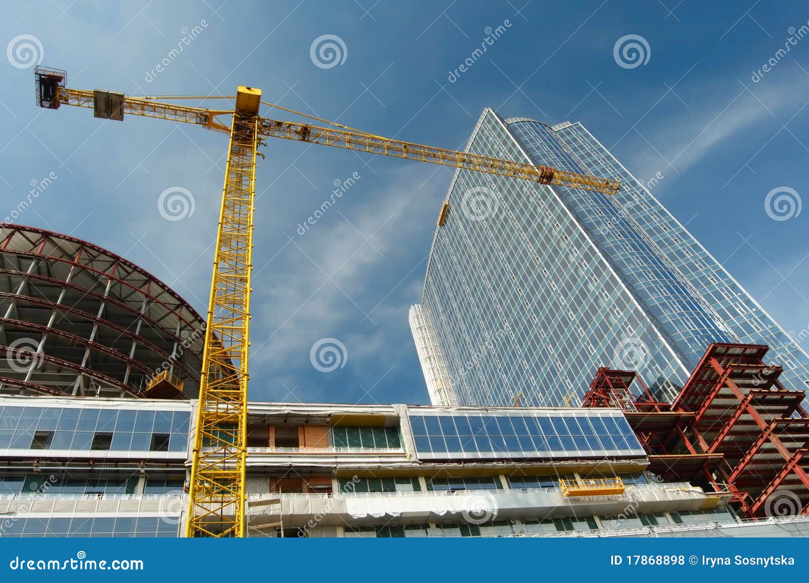 Construction work site stock photo. Image of buildings - 17868898