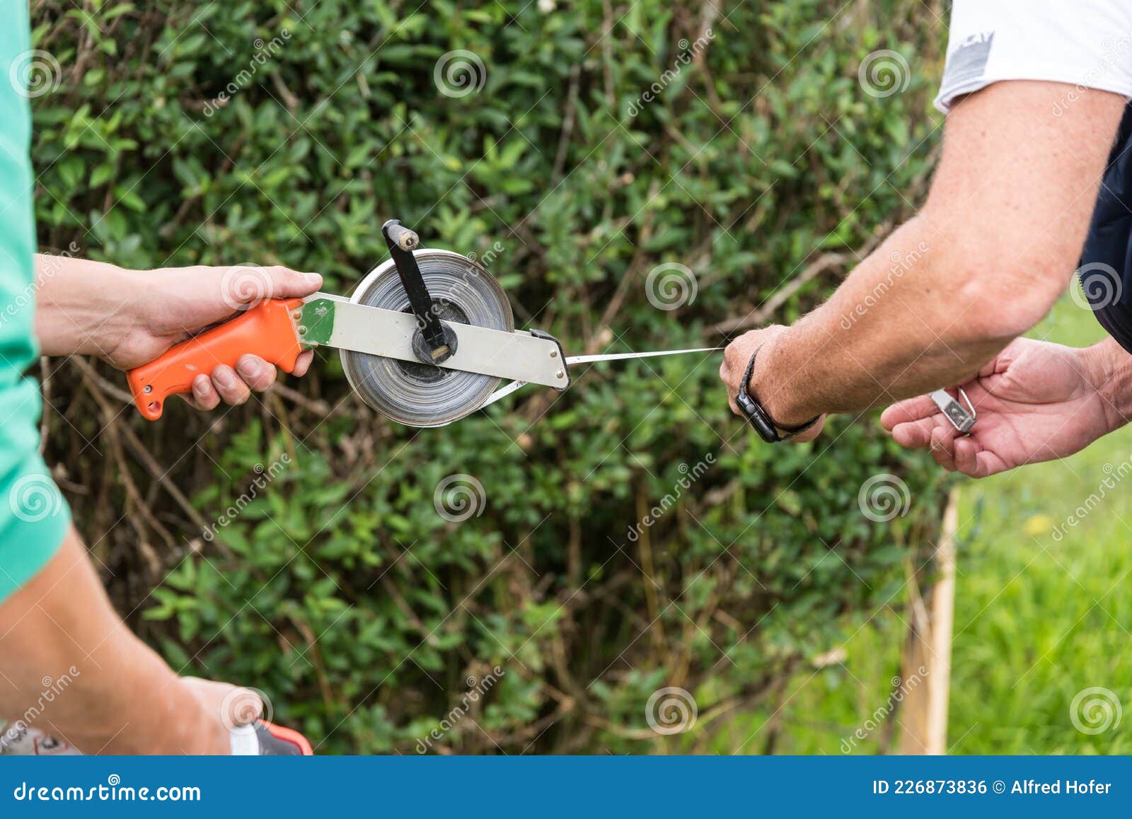 Construction Work with Surveying - Building Plot Stock Photo - Image of ...
