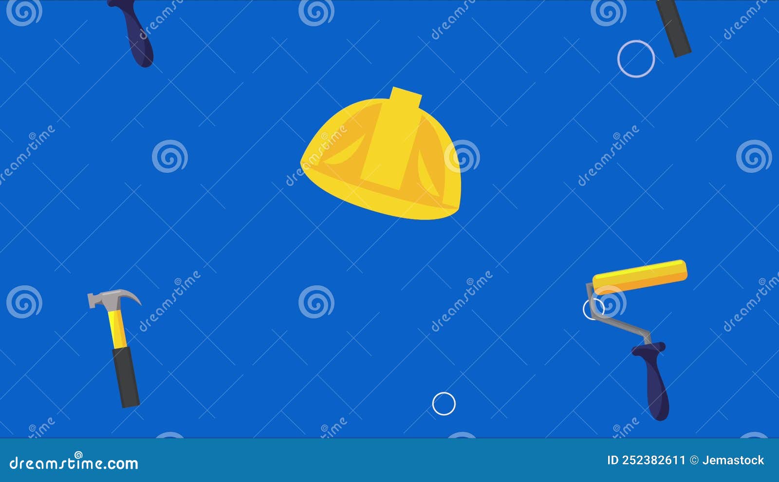 Construction Work Tools Pattern Animation Stock Video - Video of ...