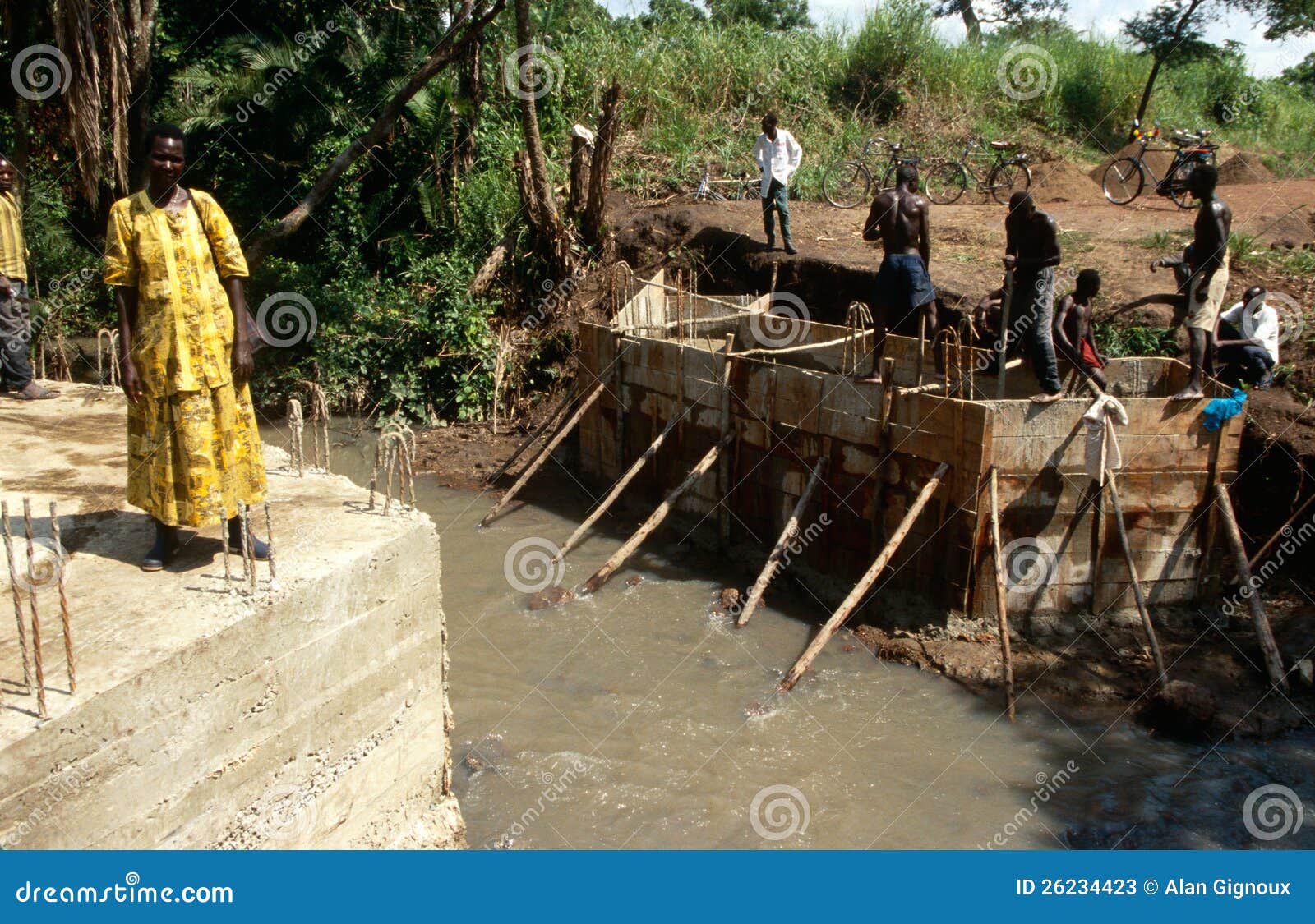 Construction Work in Uganda Editorial Stock Photo - Image of rural ...