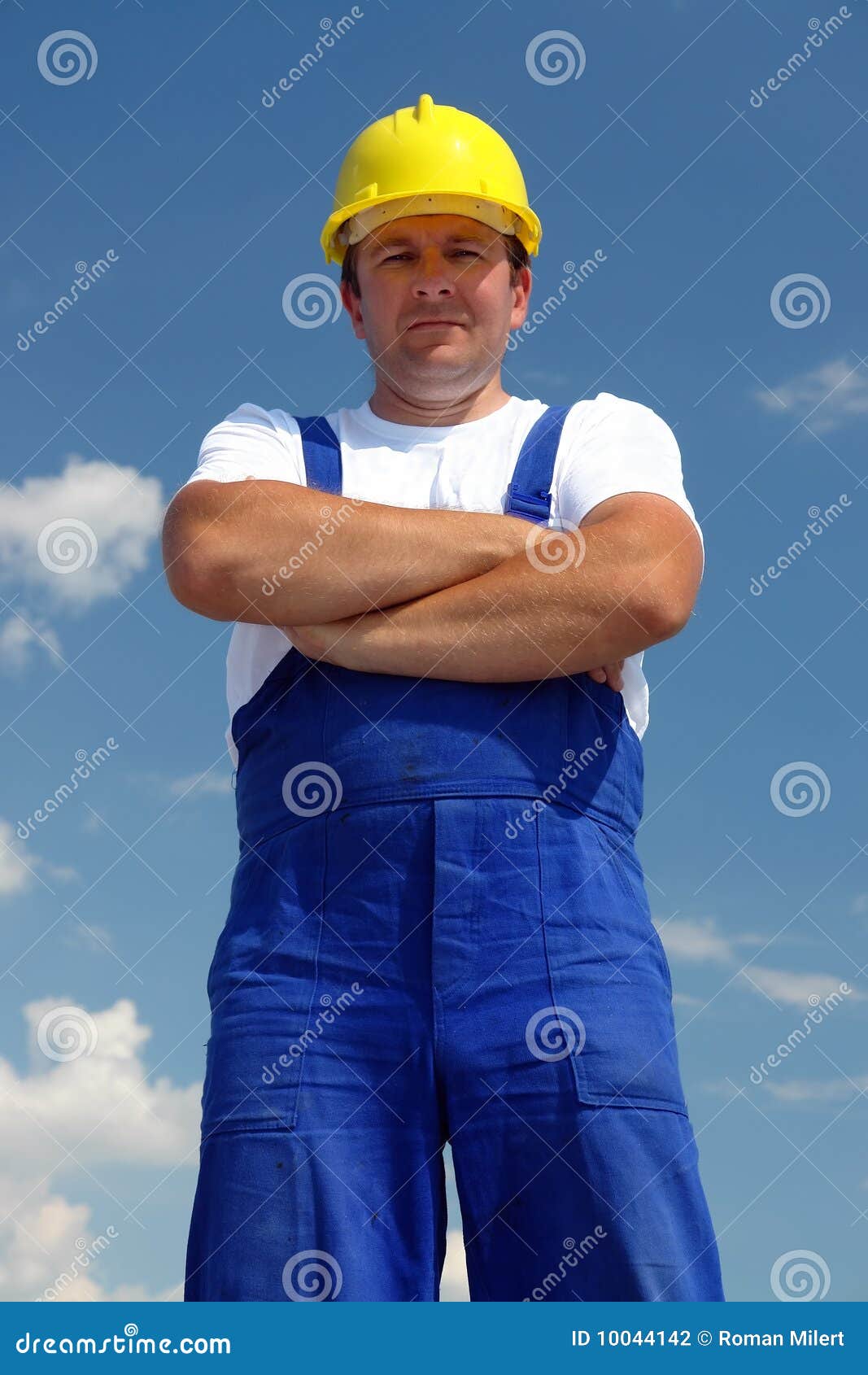 Construction worker stock photo. Image of white, protective - 10044142