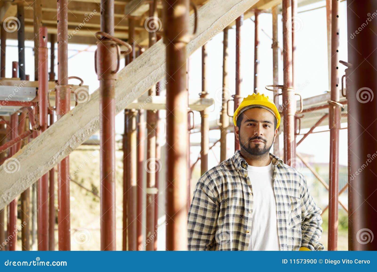 Construction worker stock photo. Image of latin, people - 11573900