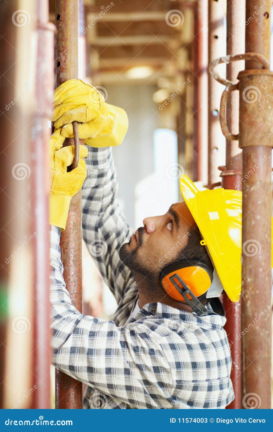 Construction worker stock image. Image of person, hard - 11574003