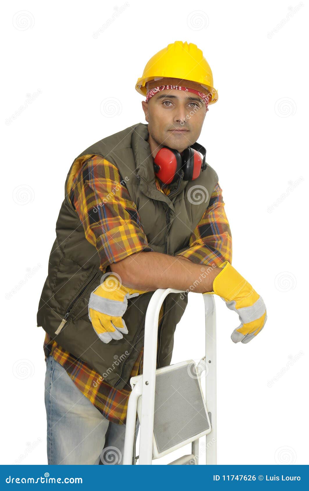 Construction worker stock photo. Image of design, home - 11747626