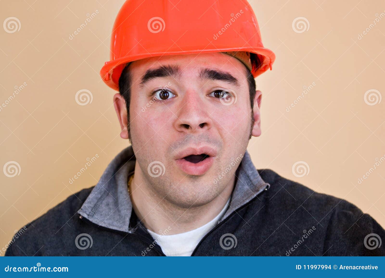 Construction Worker stock photo. Image of safety, home - 11997994