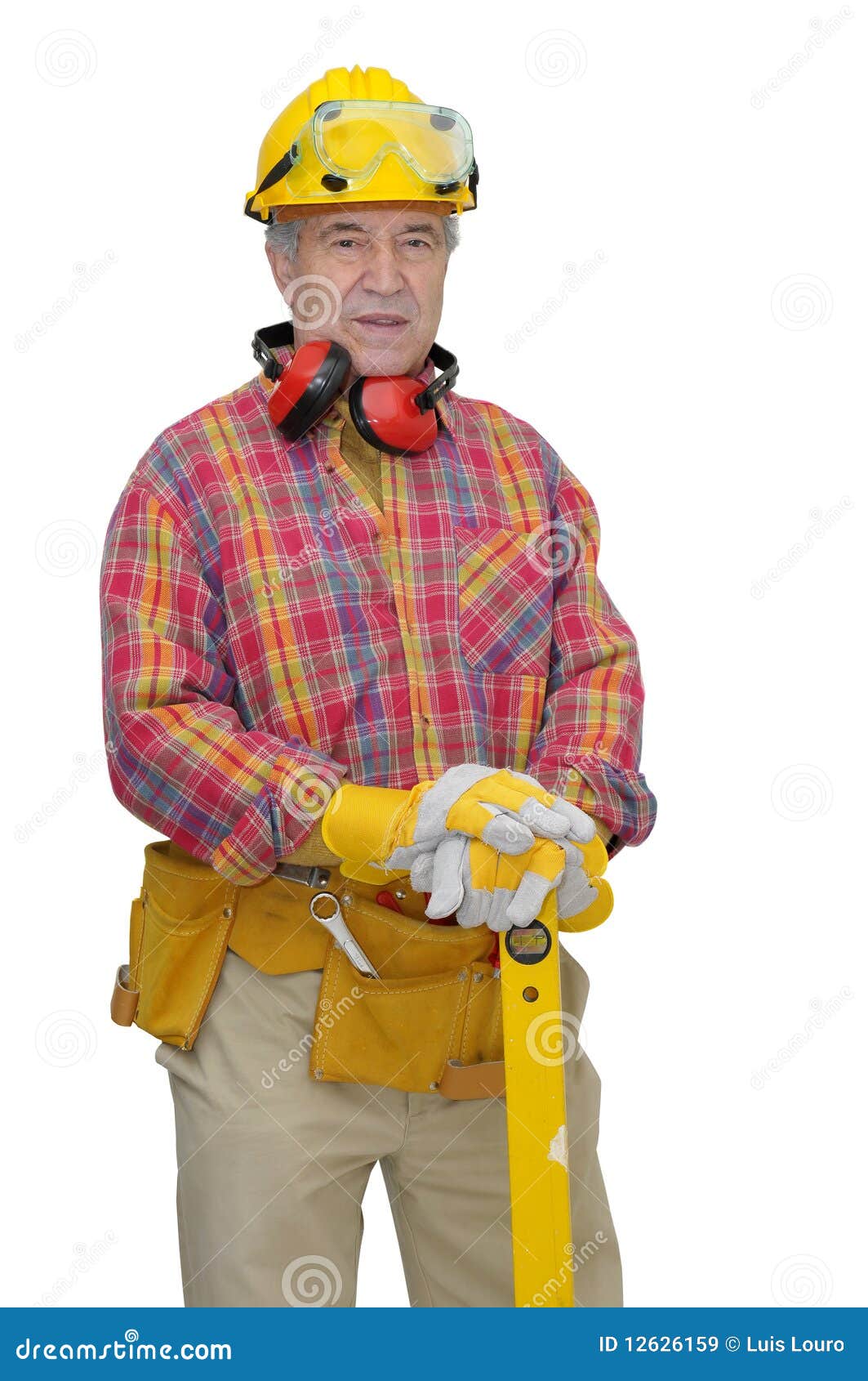 Construction worker stock image. Image of shirt, residence - 12626159