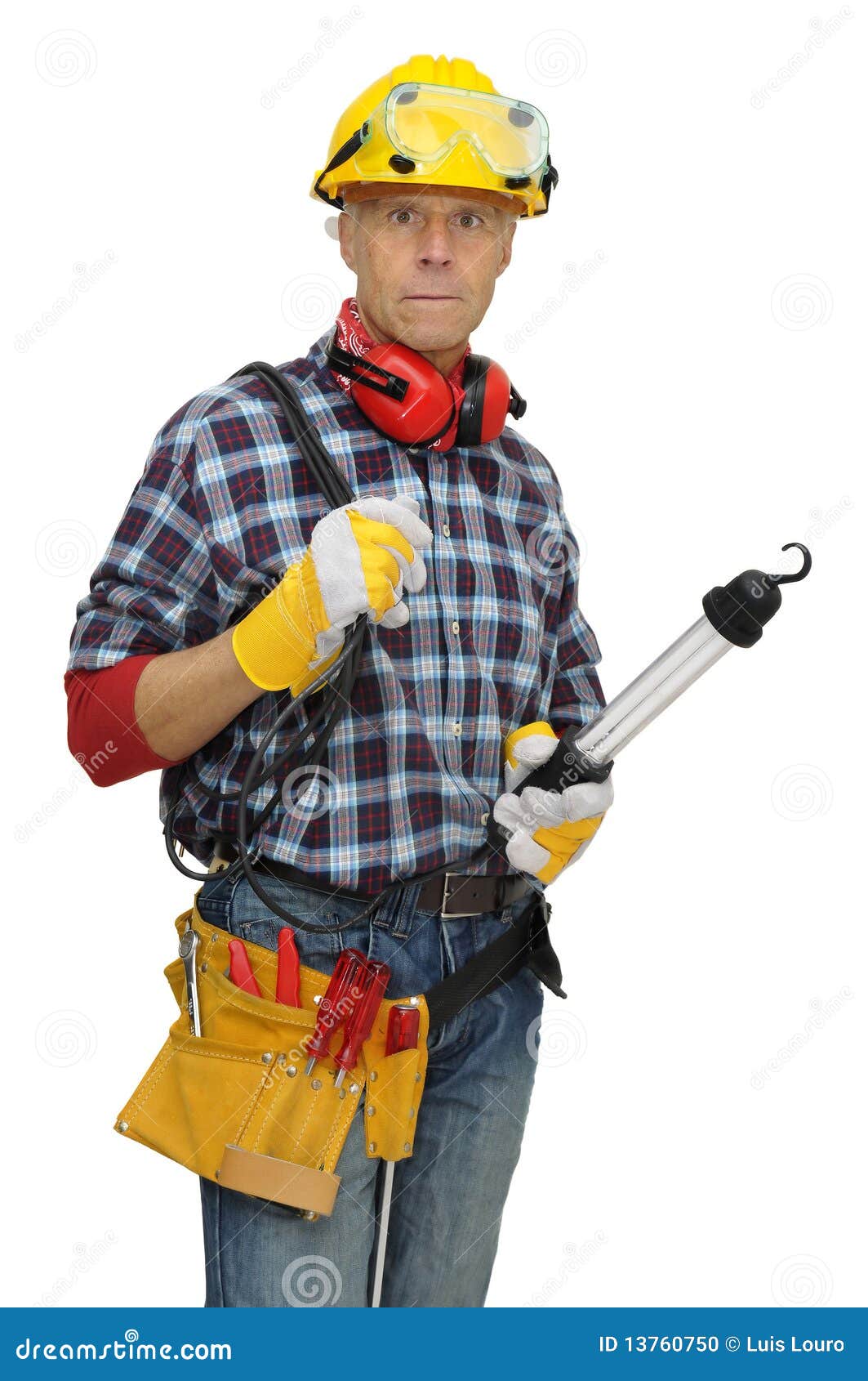 Construction worker stock photo. Image of industrial - 13760750