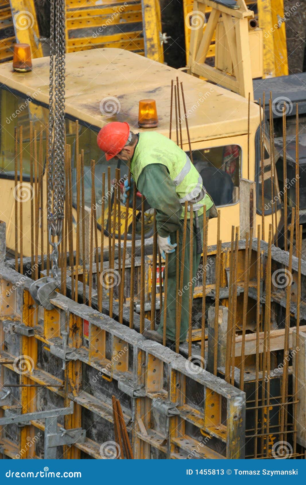 Construction worker stock image. Image of erect, hard - 1455813