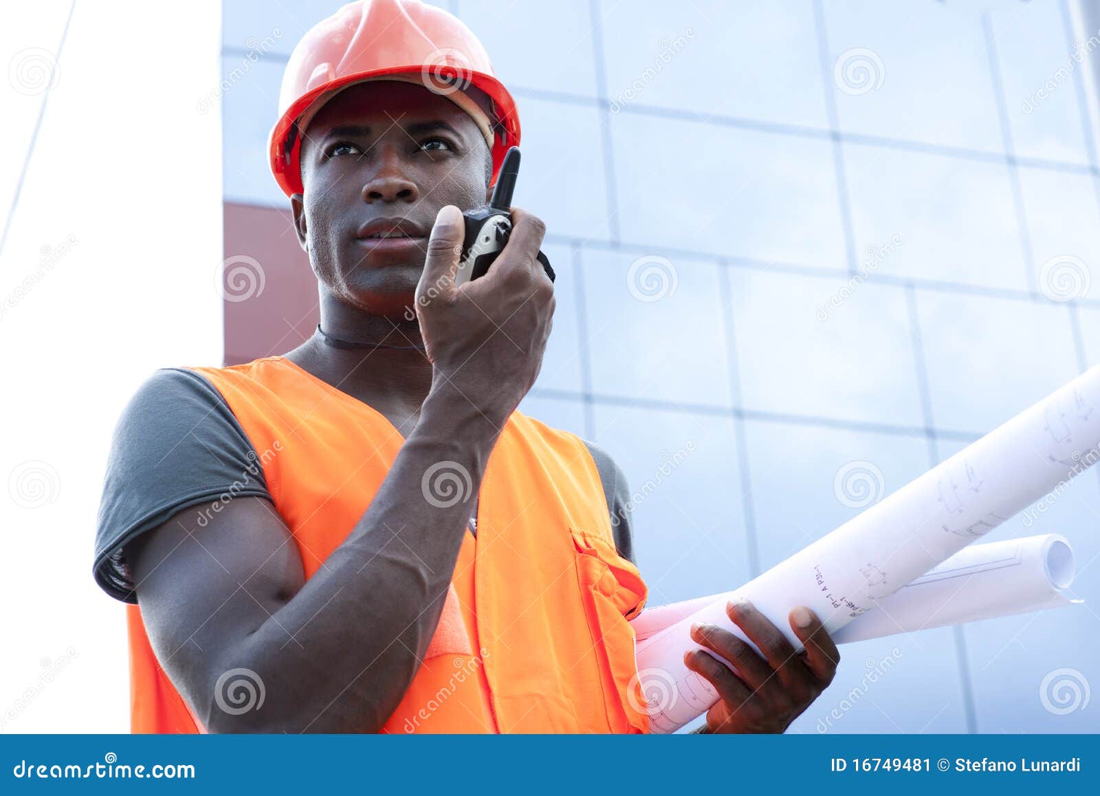 Construction worker stock image. Image of people, copy - 16749481
