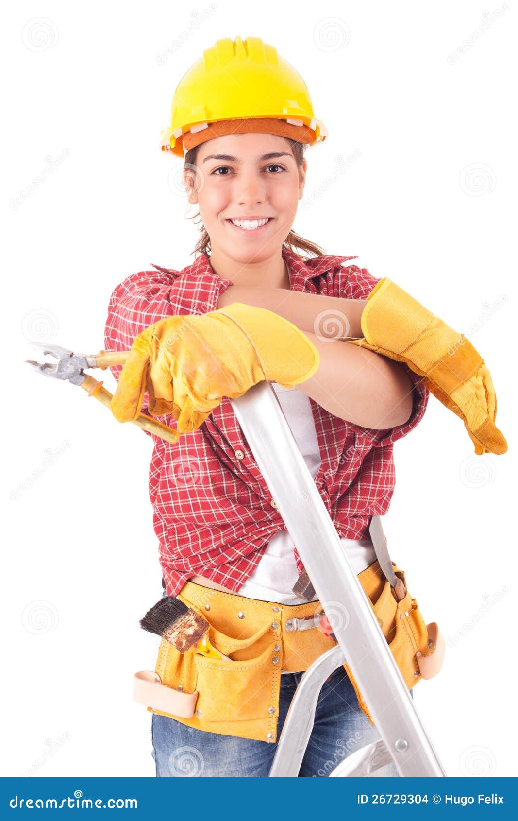 Construction worker stock photo. Image of electrician - 26729304