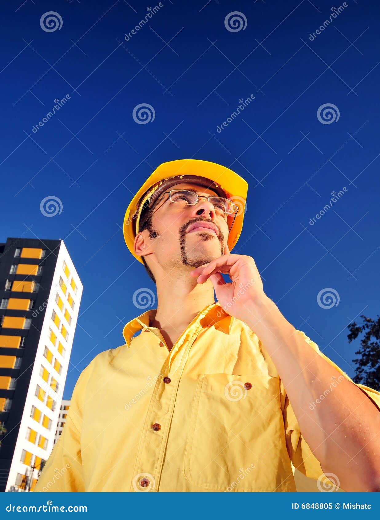 Construction worker stock image. Image of foreman, building - 6848805