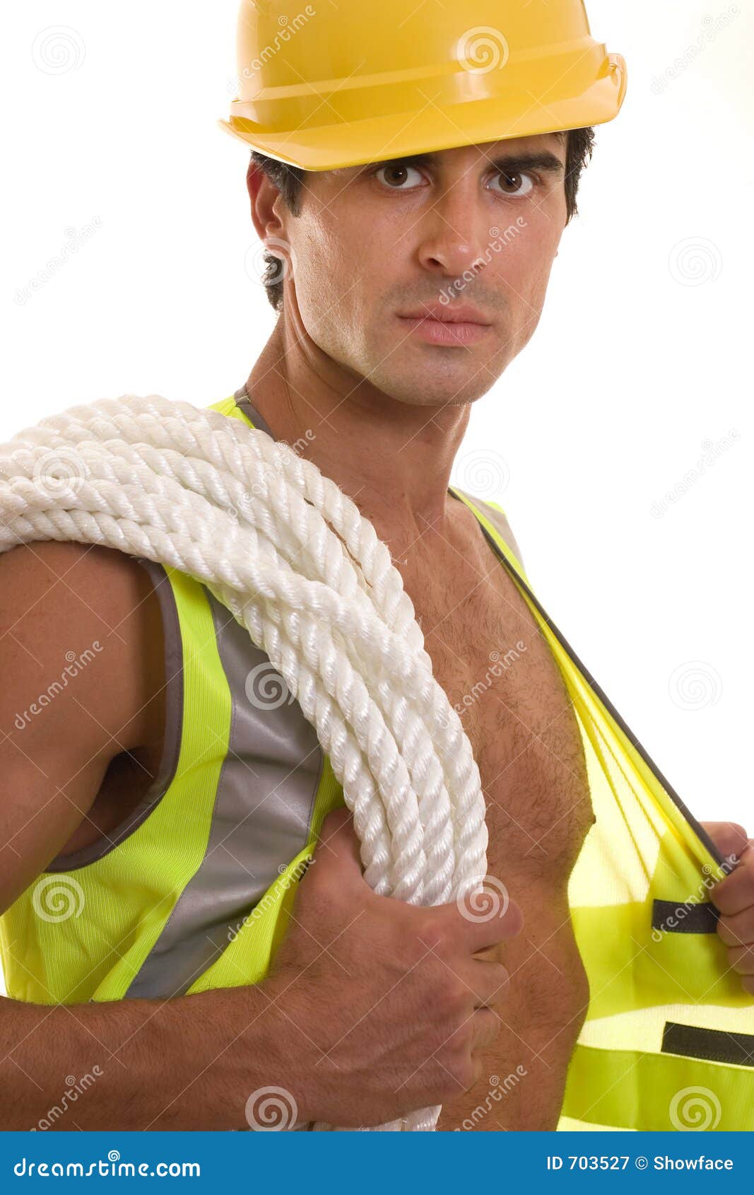 Construction Worker stock image. Image of handsome, labor - 703527