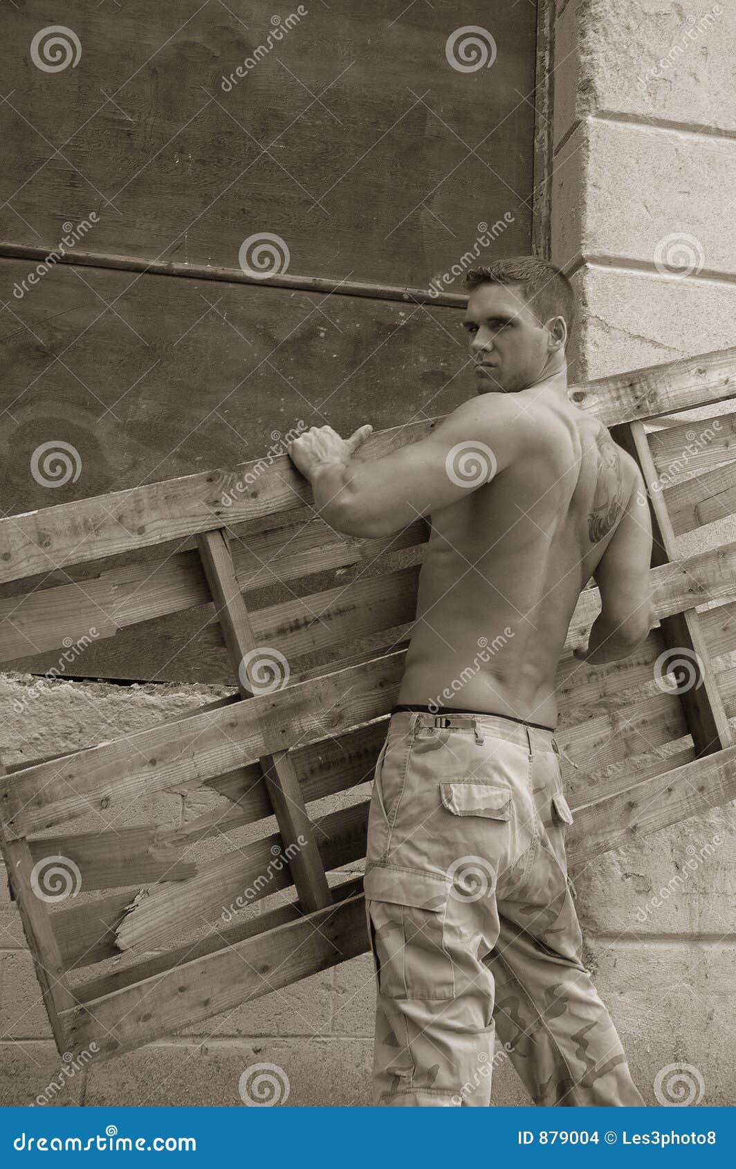 Construction worker stock photo. Image of pose, heavy, work - 879004