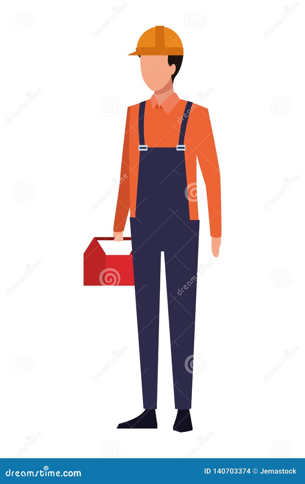 Construction Worker Worker Avatar Stock Vector - Illustration of labor ...