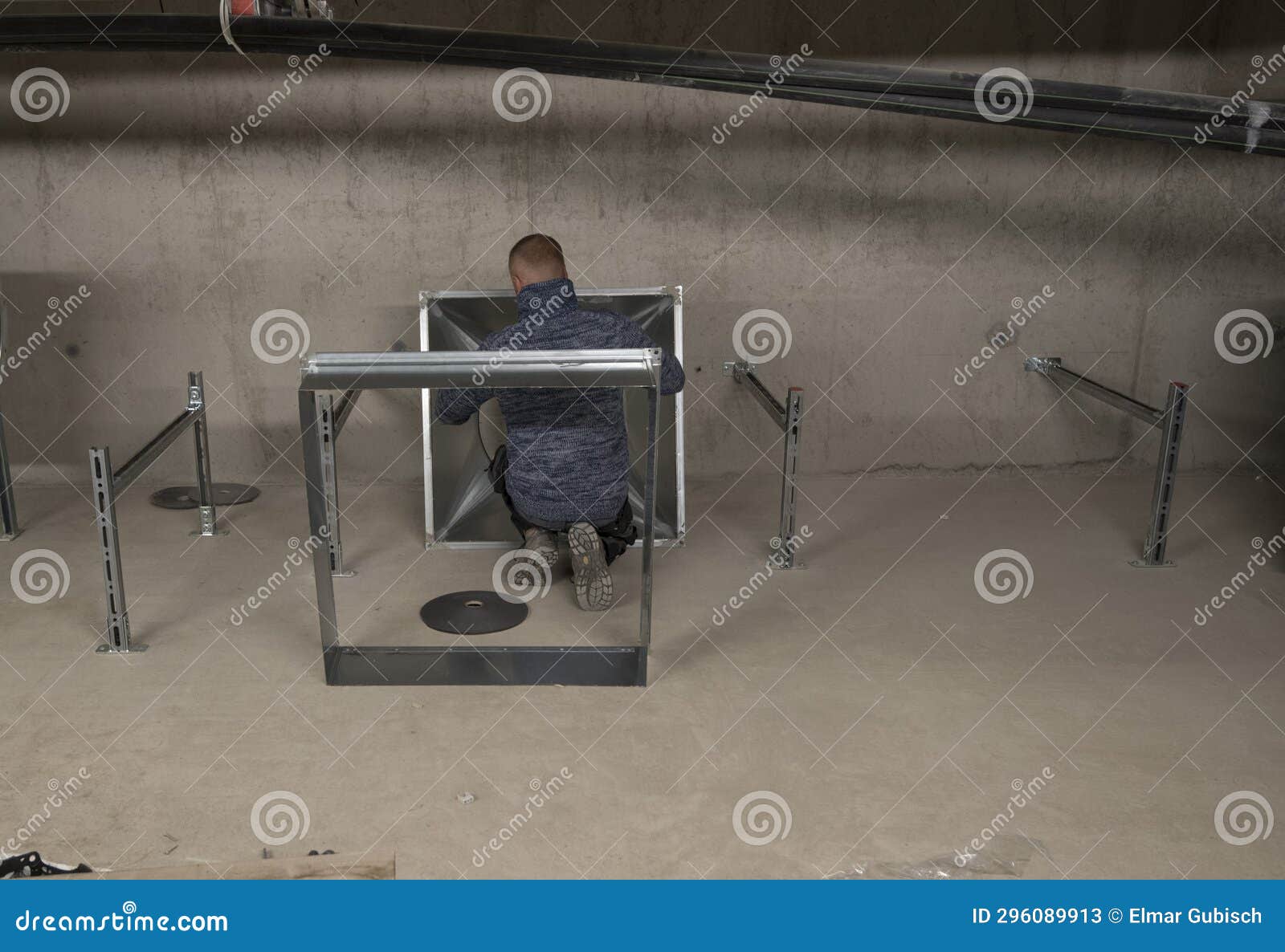 Construction Worker at a Building Site Editorial Stock Photo - Image of ...