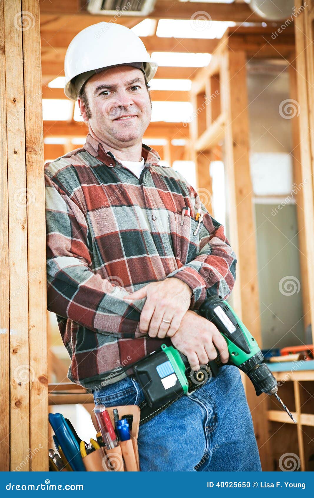 Construction Worker - Carpentry Stock Photo - Image of industry, home ...