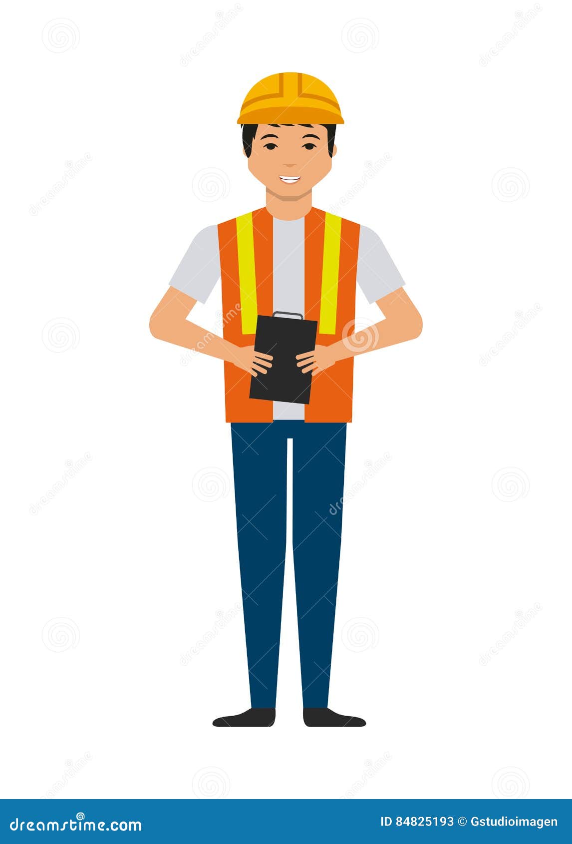 Construction Worker Cartoon Icon Stock Illustration - Illustration of ...