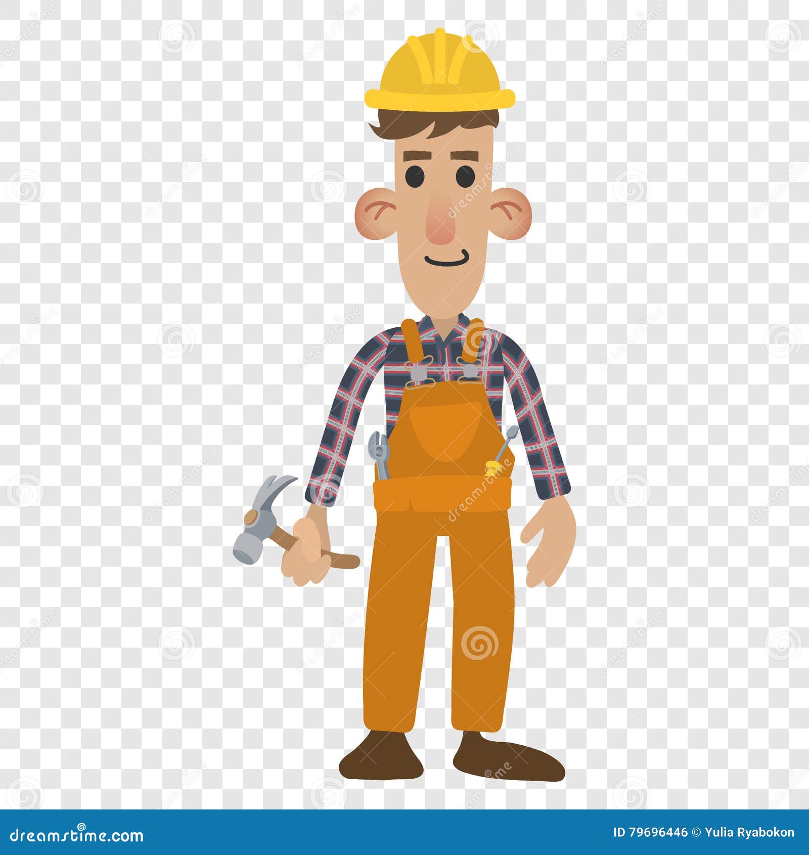 Construction Worker Cartoon Stock Vector - Illustration of professional ...