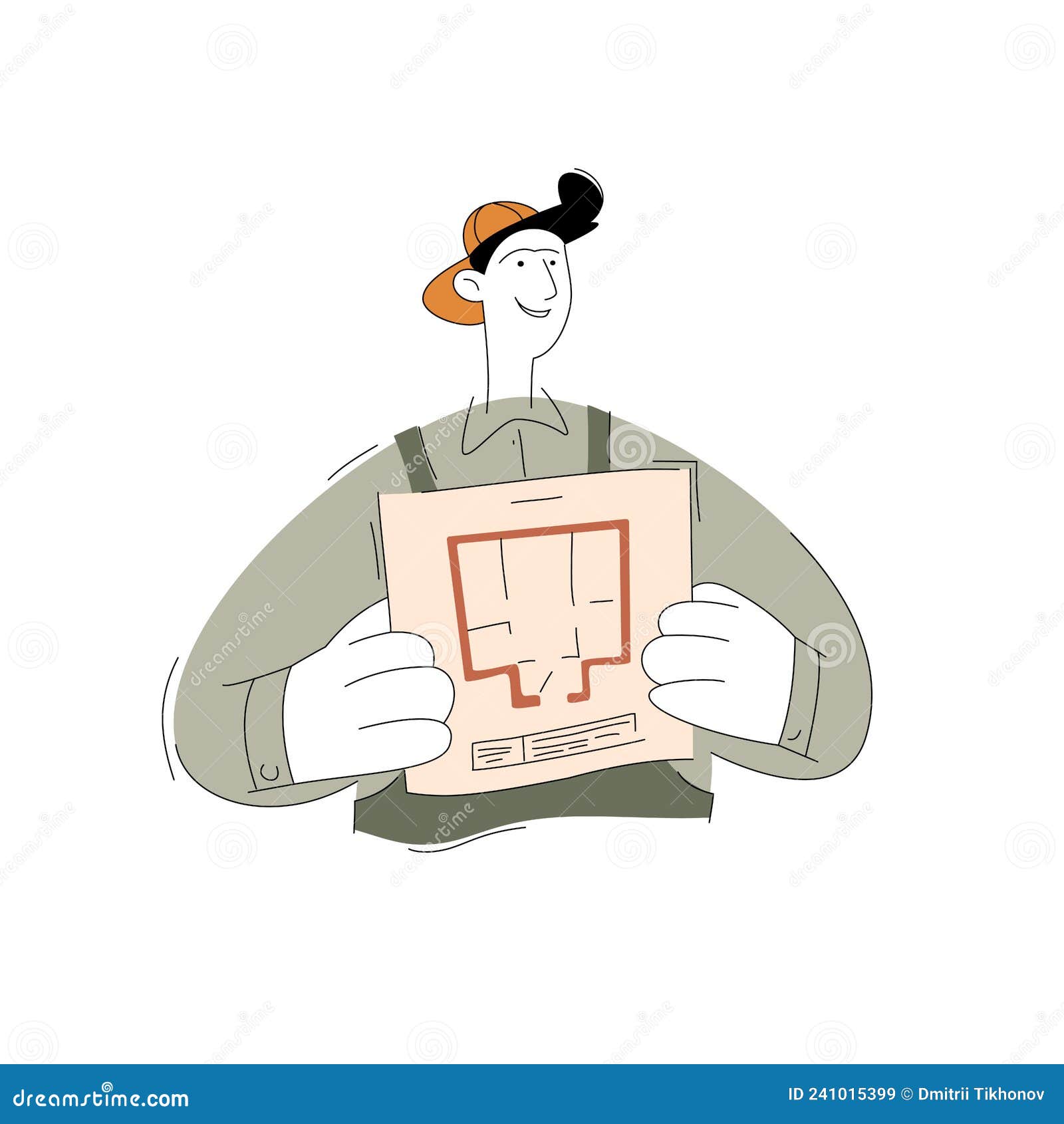 Set Of Character Architect Woman Work In Proyek Vector Illustration ...