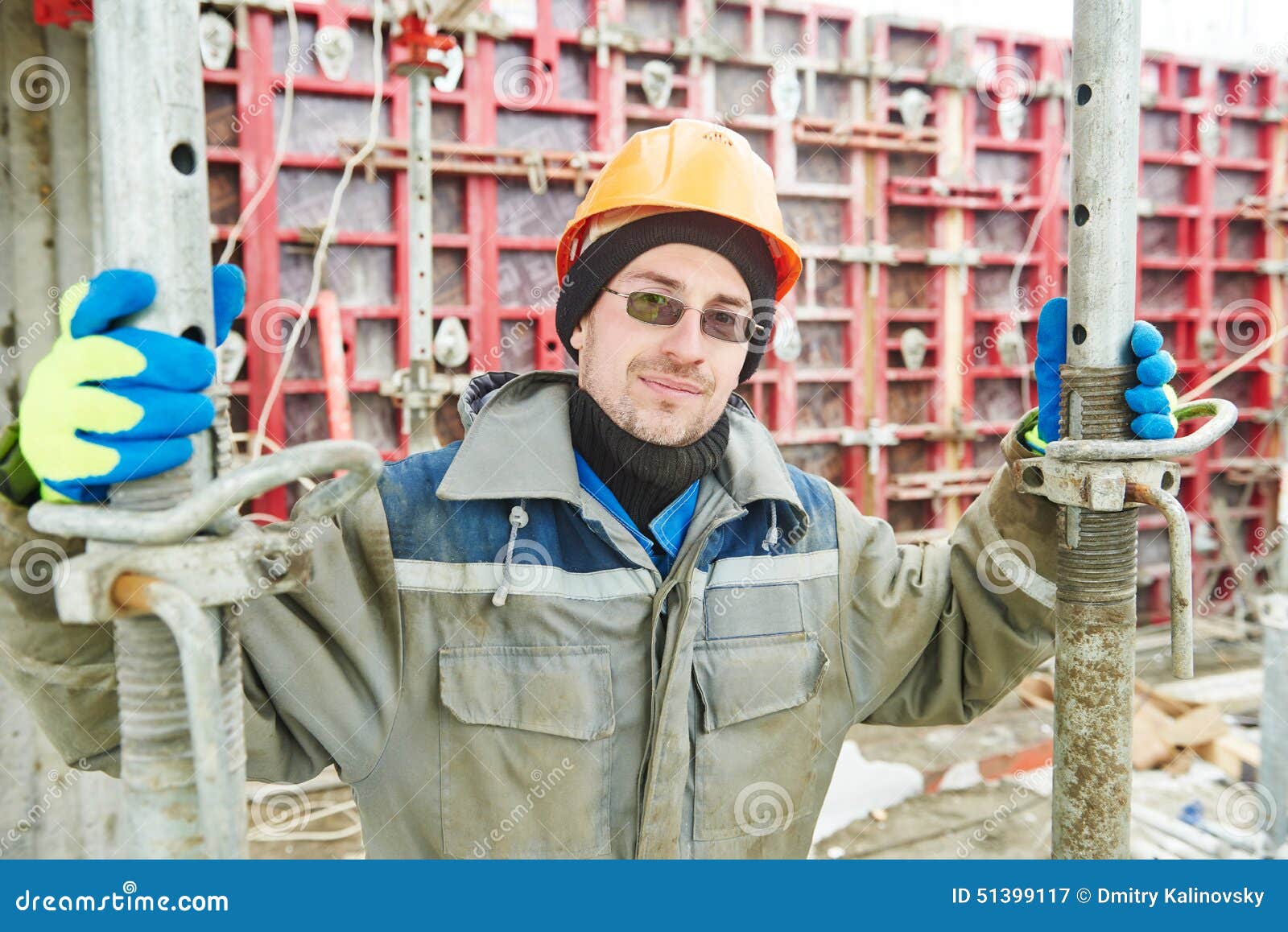 Construction Worker Concreter Stock Image - Image of construction ...